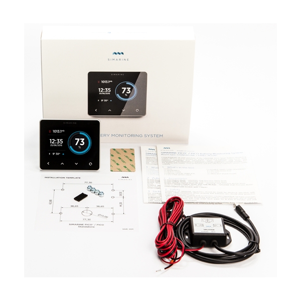 Simarine PICOone Battery Monitor Black Bezel (Display Only)